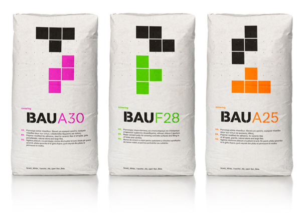 New Packaging for Bau Building Materials by Mousegraphics - BP&O
