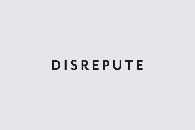 New Brand Identity for Disrepute by Two Times Elliott — BP&O