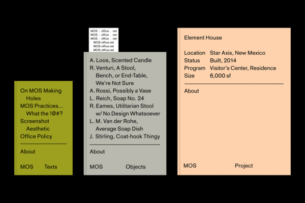 New Brand Identity for MOS Architects by Studio Lin — BP&O