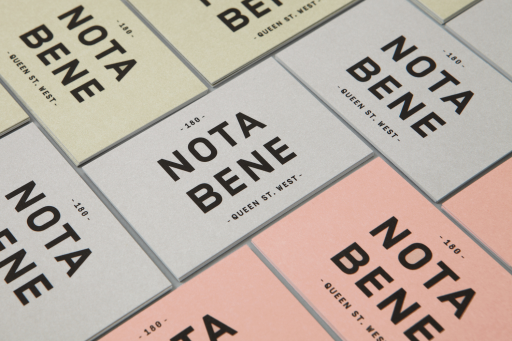 New Brand Identity for Nota Bene by Blok — BP&O