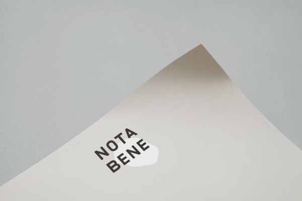 New Brand Identity for Nota Bene by Blok — BP&O