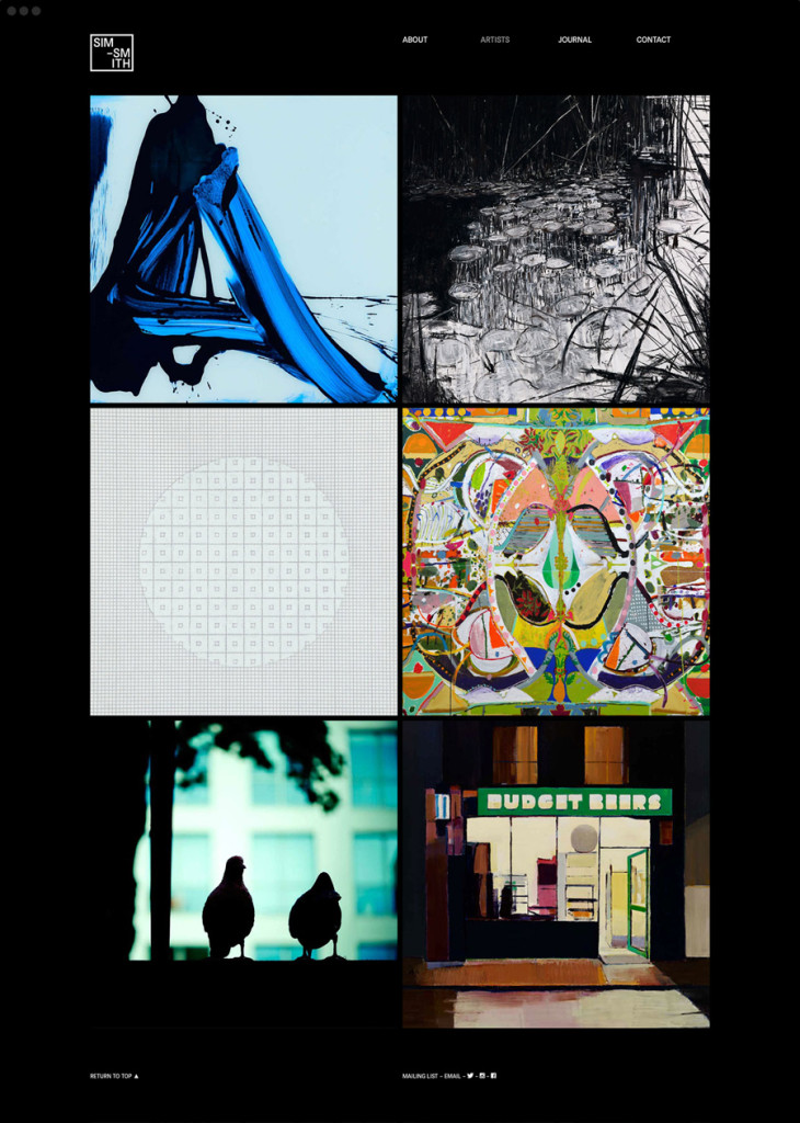 New Logo for Sim Smith Gallery by Spin — BP&O