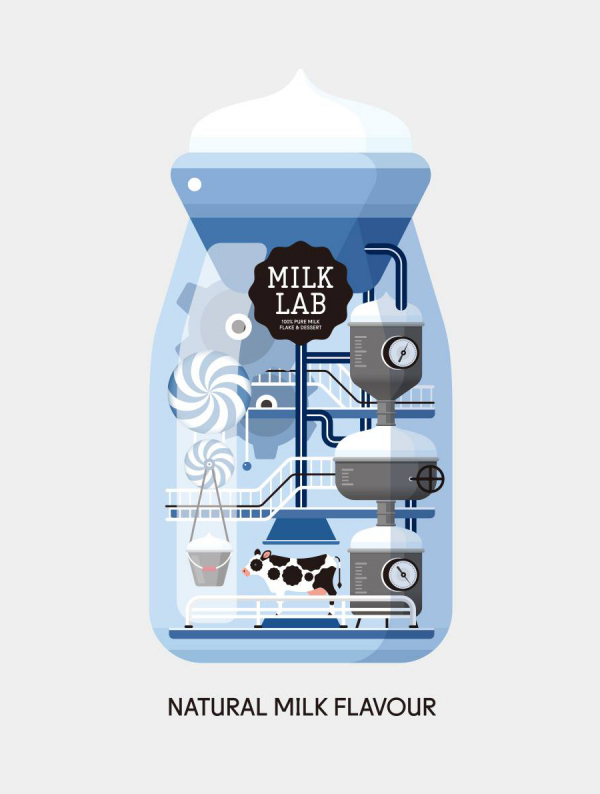 New Logo and Brand Identity for Milk Lab by Studio fnt - BP&O