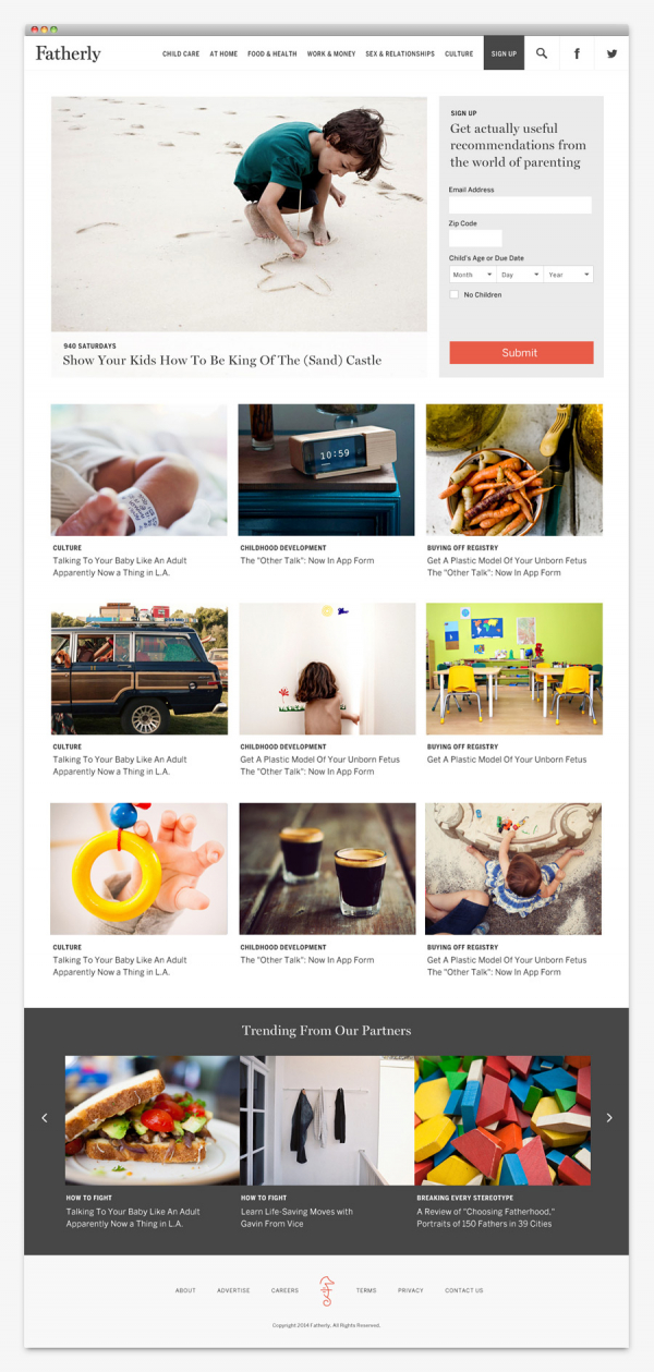 New Logo for Fatherly by Apartment One - BP&O