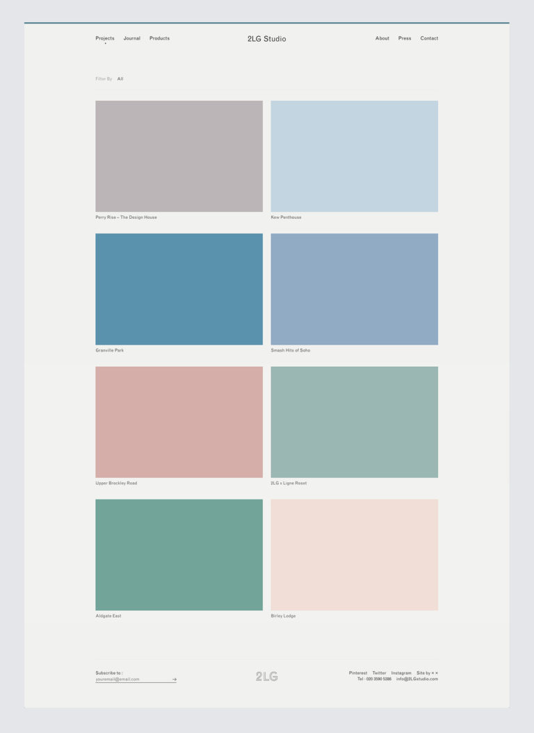 New Graphic Identity for 2LG Studio by Two Times Elliott