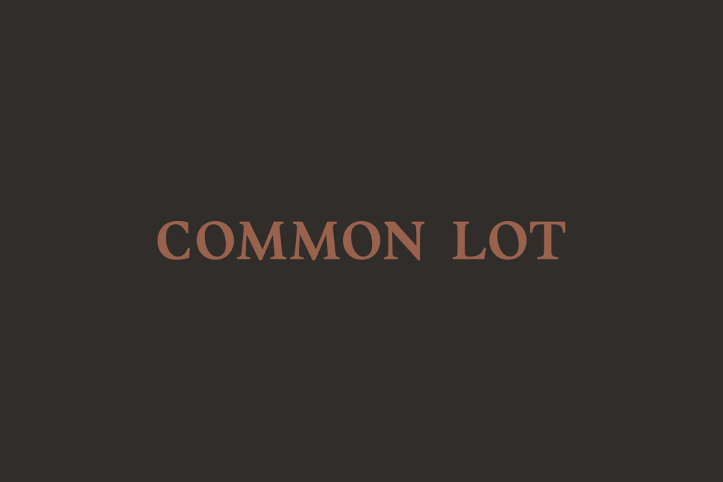 New Branding for Common Lot by Perky Bros — BP&O