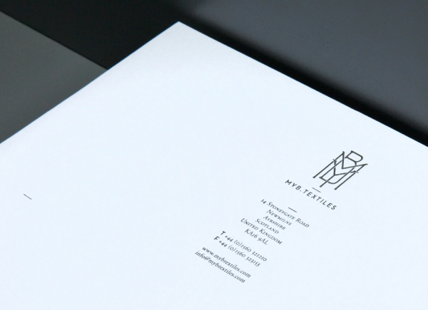 New Brand Identity for MYB Textiles by Graphical House - BP&O