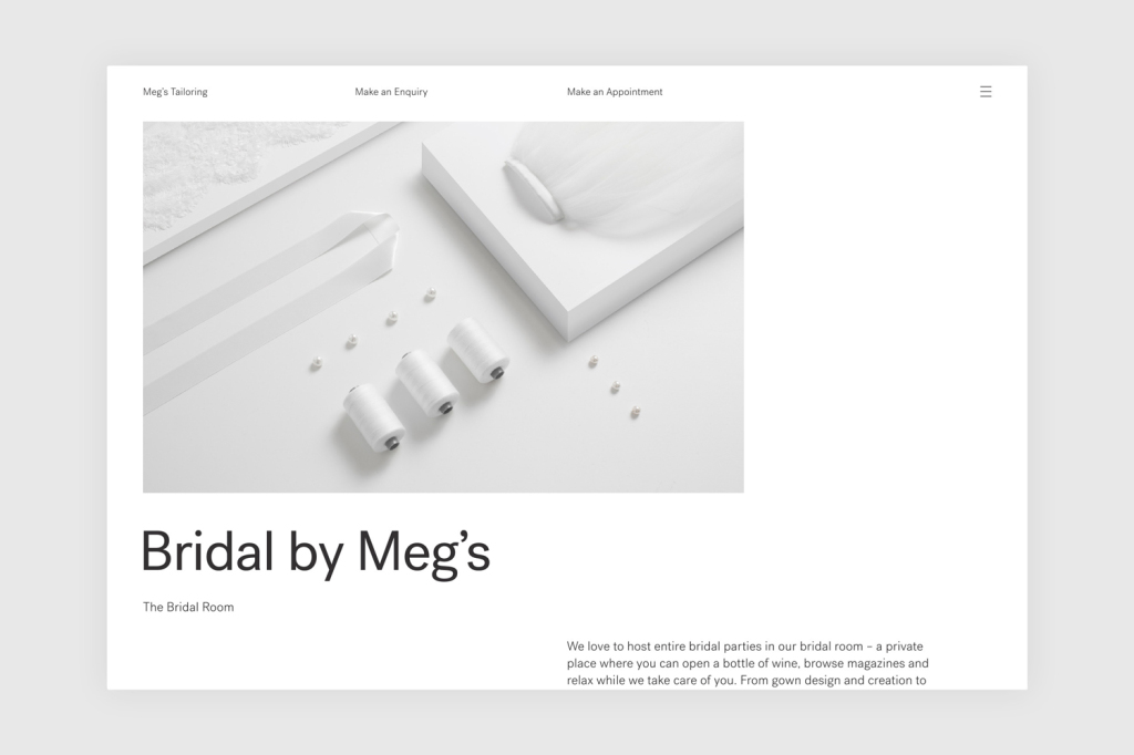 New Branding for Meg's Tailoring by Studio South — BP&O