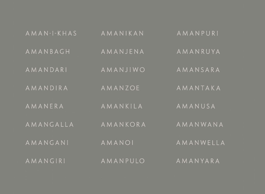 New Brand Identity for Aman by Construct — BP&O