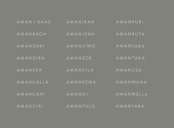 New Brand Identity for Aman by Construct — BP&O