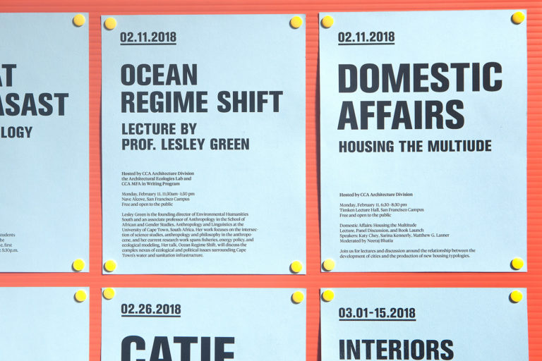 New Graphic Identity for CCA Architecture by Manual — BP&O