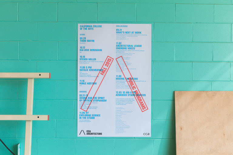 New Graphic Identity for CCA Architecture by Manual — BP&O