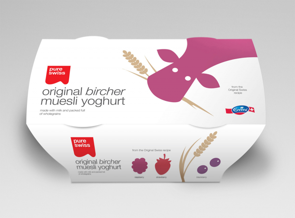 New Packaging for Emmi Yoghurt by Studio h - BP&O