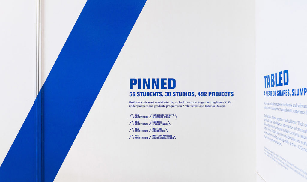 New Graphic Identity for CCA Architecture by Manual — BP&O