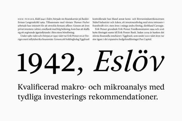 New Brand Identity for Erik Penser Bank by Bedow — BP&O