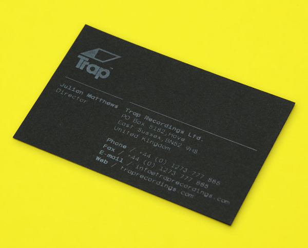 New Visual Identity for Trap Recordings by Red Design - BP&O