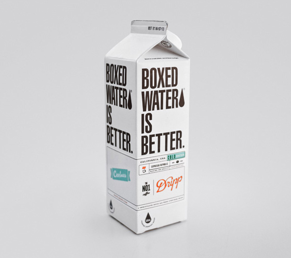 New Packaging for Dripp Boxed Water by Salih Kucukaga - BP&O