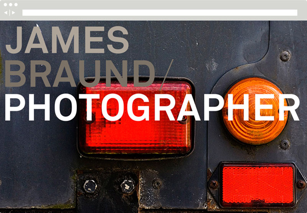 New Brand Identity for James Braund Photographer - BP&O
