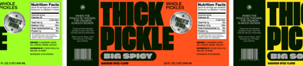 Branding for Thick Pickle by Studyhall — BP&O